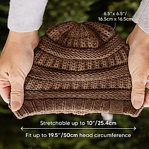 KeaBabies 3-Pack Baby Beanies and Large Shatterproof Baby Car Mirror - Newborn Hats - Safety Baby Car Seat Mirror - Baby Boy Hats - Baby Car Mirror for Back Seat Rear Facing Infant - Baby Girl Hats