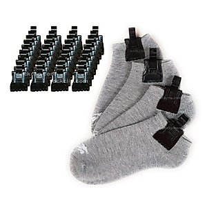 The Amazing Sock Clip Sock Holder, 32 Clips, Black, Made in U.S.A.