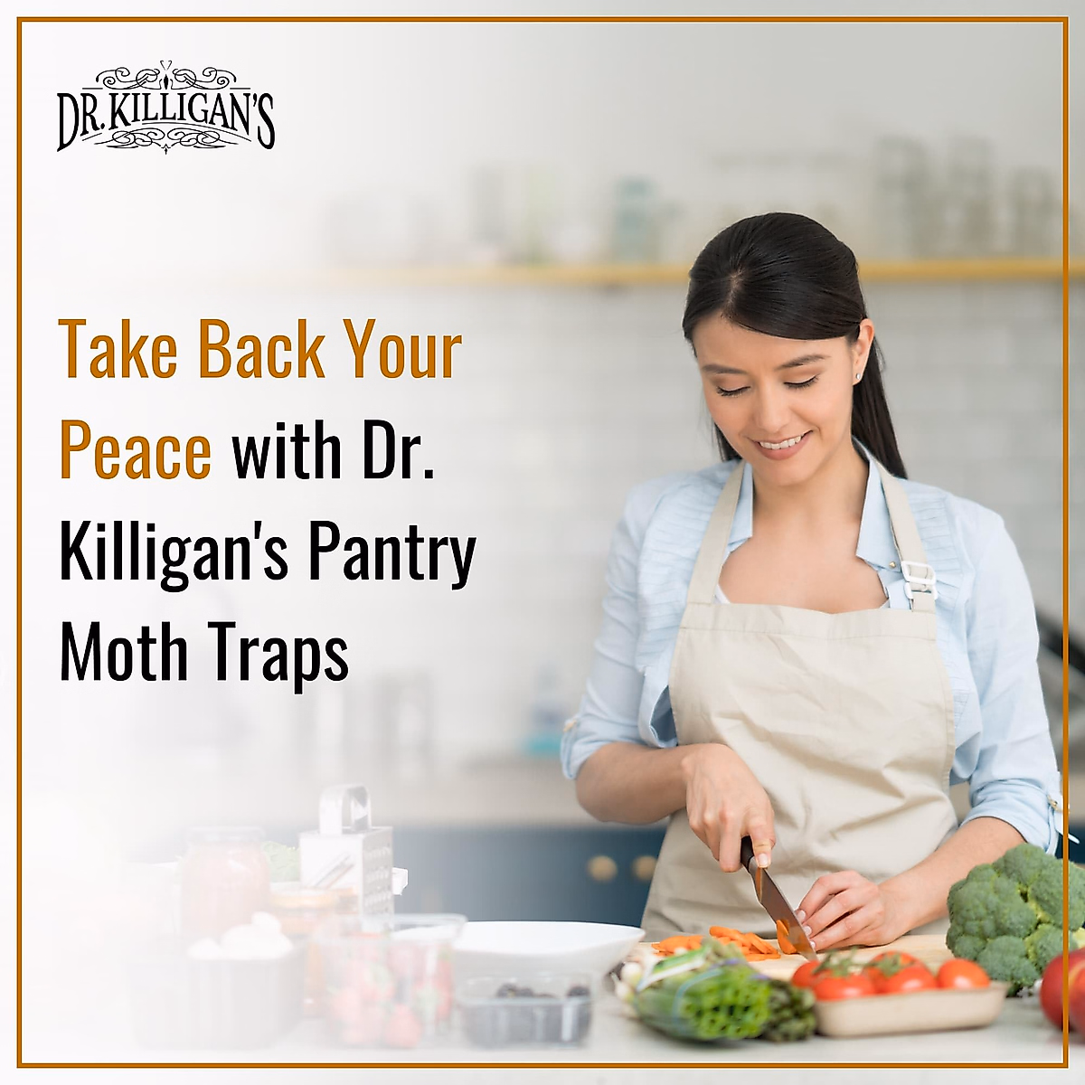 Dr. Killigan's Premium Double Potent Pantry Moth Traps with Pheromones Prime, Indian Meal Moth Traps for House, How to Get Rid of Moths in House (6 Count, Blue)