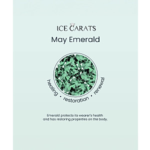 IceCarats 10K Yellow Gold Diamond Green Emerald Ring Gemstone Band April May Birthstone Jewelry Size 6