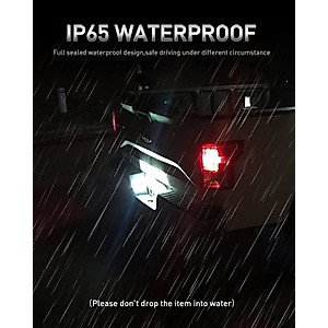 LESAUCE Full LED License Plate Light Tag Lamp Assembly Replacement for Chevy Silverado 1500 2500 3500 Suburban Tahoe GMC Sierra Yukon XL for Escalade, 6000K White, Pack of 2