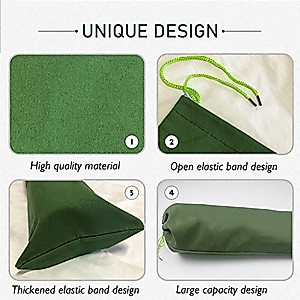 WEISGJA Long Canvas Sandbags for Flooding, 4Pcs Thickened Reusable SandBags with Ties, Tube Sand Bags for Indoor and Outdoor Waterproof Barrier During Hurricane,Snow and Rain Season (60"x 6")