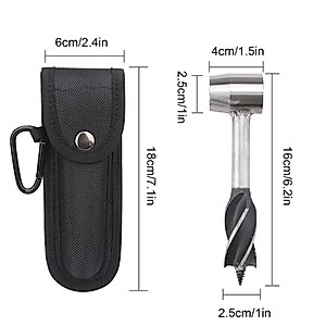 Bushcraft Hand Drill, Tools, Scotch Eyed Wood Auger Drill Bit, Steel Bushcraft Hand Drill Tools, Manual Auger for Outdoor Camping Garden