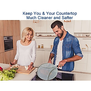 Telison Splatter Screen for Cooking 13 Inch, Block 99% Hot Oil, Stainless Steel Splatter Screen for Frying Pan, Heavy Duty and Easy to Clean