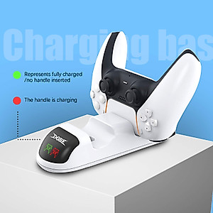 ECHZOVE PS5 Controller Charger, PS5 Controller Charger Station, Charging Dock for Playstation 5 Controller