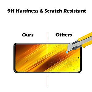 [3+2 Pack] 3 Pack for Xiaomi Poco X3 NFC/Poco X3 Pro Screen Protector +2 Pack Camera Lens Protector, [9H Hardness][Bubble-Free] [Shatter Proof] [Anti-fingerprint [Easy Installation] HD Tempered Glass Film Screen Protector Compatible with Xiaomi Poco X3 NF