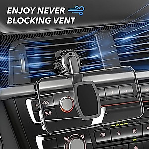 iFunyLED Magnetic Car Phone Holder Mount, Upgraded Clip Car Cell Phone Holder, 360° Strong Magnet Phone Holder for Car, Phone Mount for Car Vent Compatible with iPhone, Samsung, Smartphones, Tablets