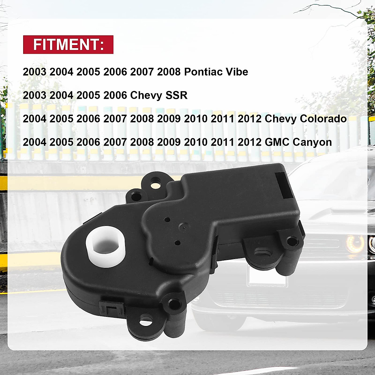 604-132 HVAC Blend Door Actuator Replacement for 2004-2012 Chevy Colorado & GMC Canyon, 2003-2006 Chevy SSR, 2003-2008 Pontiac Vibe, Replace OE# 10393075, 88970277, 1572794