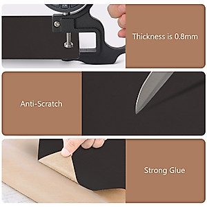 4X63 inch Self Adhesive Leather Repair Patch Tape, Leather Repair Kit for Furniture Sofa Car Seat Couch (Dark Coffee)