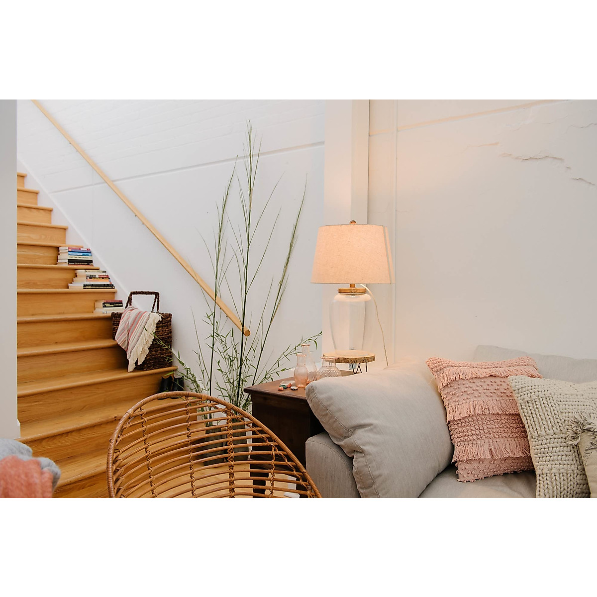 Creative Co-Op Decorative Paulownia Wood Pedestal, Natural