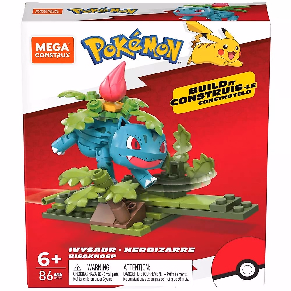 Mega Construx Pokemon Ivysaur 86 Pieces