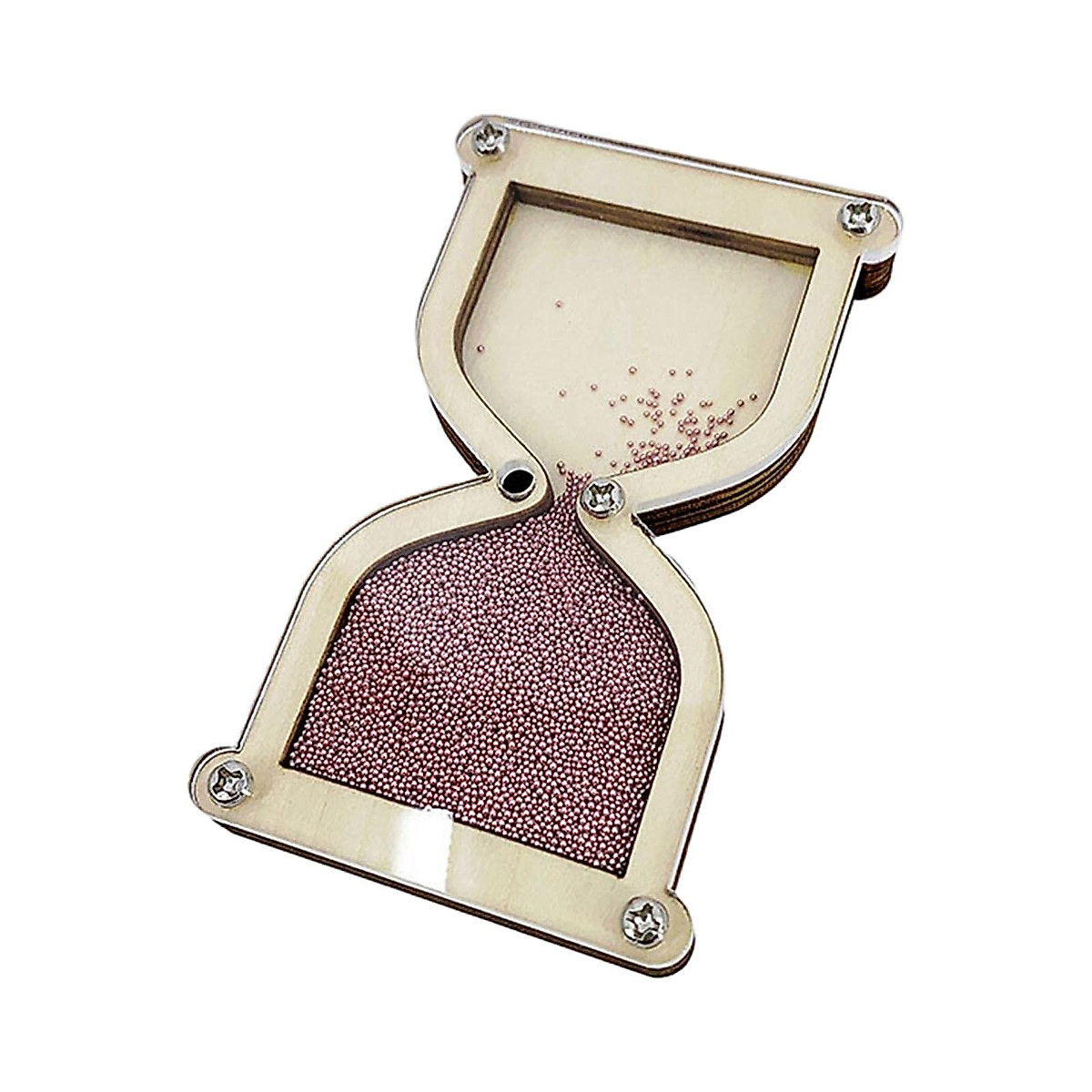 Menolana 3 Pieces Busy Board Toys Busyboard Early Educational Motor Puzzle Accessories for Kids Children Baby, Hourglass and Abacus Bead and Button