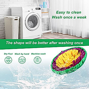 Vivifying Snuffle Mat for Dogs, Enrichment Dog Puzzle Toys for Slow Eating and Keep Busy, Adjustable Dog Sniff Mat Encourages Natural Foraging Skills and Mental Stimulation(Yellow Purple)