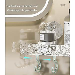 CBDYWVR Suction Cup Storage Rack, Corner Shower Caddy Suction Cups, Light Luxury Style Glacier Pattern Suction Cup Shelf, Wall Mounted Shower Shelves Storage Basket for Bathroom Kitchen (triangles)