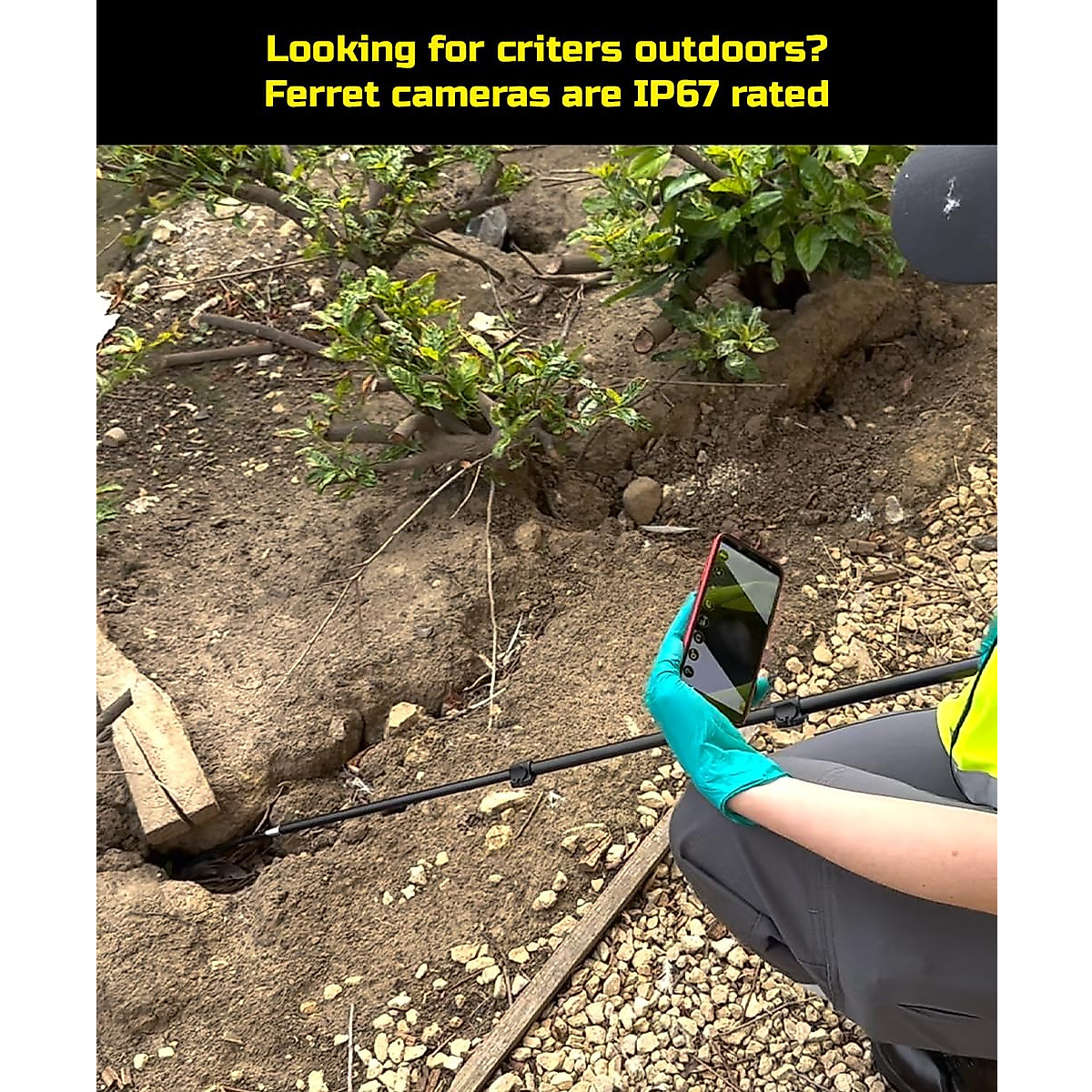 Ferret PRO – Multipurpose Wireless Inspection Camera & Cable Pulling Tool with App Controlled Variable Focus and Super-Fast Charge.