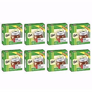 Ball Mouth Mason Jar Canning Lids 8 Dozen, Silver