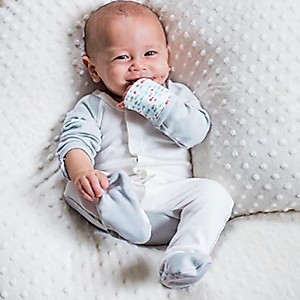 goumikids Goumi'all, Smart Adjustable Footie Baby Pajamas Made With Soft, Organic Material - School Of Fish (Gray), 0-3 Months