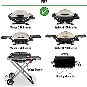 Weber Adapter Hose for Weber Q-Series and Gas Go-Anywhere Grills, 6-Feet , Black