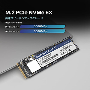 Super Talent M.2 PCIe NVMe EX 1TB FPI1TBMWR7 PCIe Gen 3X4