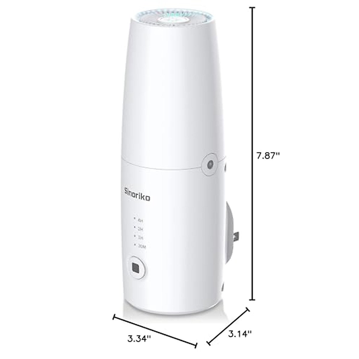 Plug In Air Purifiers for Home | UV Light Sanitation for Rooms | Ozone Deodorizer for Odor from Pets, Diapers, Room Freshener | Auto Mode 1h/2h/4h Timer