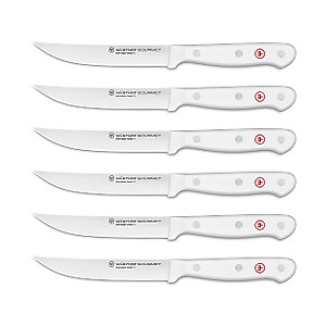 WÜSTHOF Gourmet White 6-Piece Steak Knife Set
