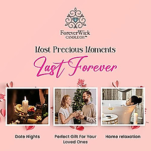 ForeverWick Sweet Lemon Bar Surprise Soy Wax Candle with Diamond Inside 10 Oz Jar, Highly Scented, Exchange Diamond for 14K Gold & Diamond Fine Jewelry, Masterfully Hand Poured, 70 Hour