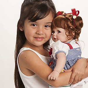 Adora Toddler Time Premium Collection Daisy Delight, 20" Realistic Toddler Baby Doll, with Exclusive Powder Scented Soft CuddleMe Vinyl, Auburn Red Hair, Blue Eyes Birthday Gift For Age 6+