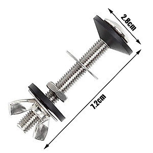 2 Pcs Leaking Toilet Close Coupling Toilet Bolts and Seal Set Toilet Bolt Set to Floor Kit Repair Fixings for Toilet Bidet