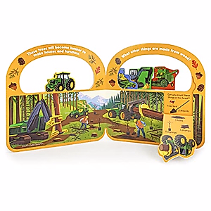 John Deere Kids Machines at Work: Explore Tractors, Vehicles, & Tools Around the Farm - Children's Lift-A-Flap Board Book (John Deere Kids; Flip-a-Flap Children's Interactive Take-Along Board Books)