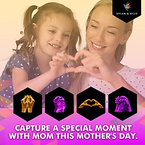 Dylan & Rylie Hand Casting Kit Couples - Plaster Hand Mold Casting Kit, DIY Kits for Adults and Kids, Wedding Gifts for Couple, Hand Mold Kit Couples Gifts for Her, Birthday Gifts for Mom