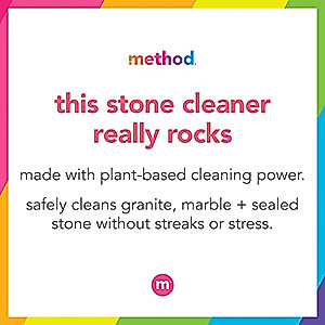 Method Daily Granite Cleaner Spray, Apple Orchard, Plant-Based Cleaning Agent for Granite, Marble, and Other Sealed Stone, 28 oz Spray Bottle (Pack of 1)