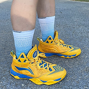 YQHMT Athletic Crew Socks Performance Thick Cushioned Sport Basketball Running Training Compression Socks for Men & Women