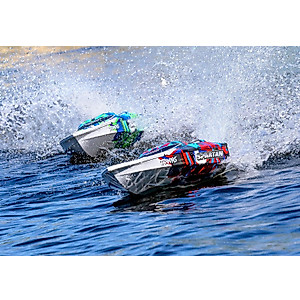 Traxxas 57076-4 - Spartan Brushless Race Boat w/Velineon VXL-6s, RTR, Pink