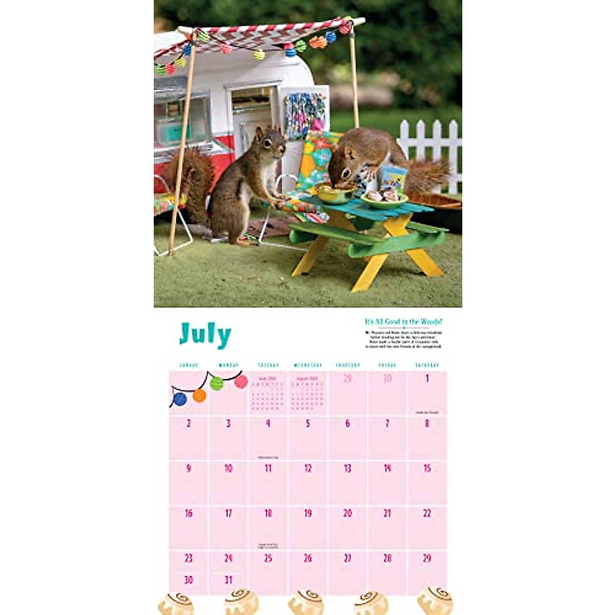 The Secret Life of Squirrels Wall Calendar 2023: Wild Squirrels Interacting with Handcrafted Domestic Scenes