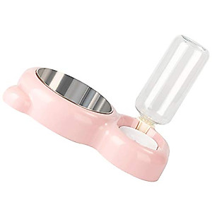 balacoo Water Food Bowls Cat Dog Water Food Dispenser Set Automatic Pet Water Feeder Food Bowl Container