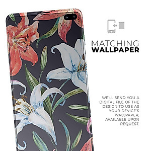 DesignSkinz Tropical Summer Floral v3 Protective Vinyl Decal Wrap Skin Cover Compatible with The Samsung Galaxy S20 (Screen Trim & Back Glass Skin)