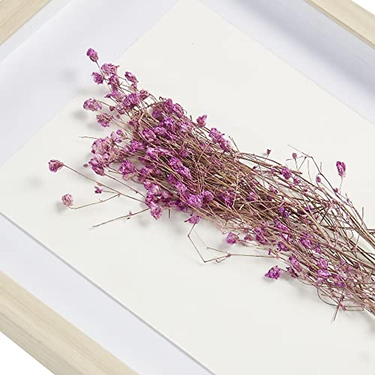 Madison Park Wall Art Living Room Décor - Sundried Natural Flowers in Shadowbox Frame, Floral Home Accent, Bedroom Decoration, Ready to Hang, 12" W x 24" H x 1.25" D, Multi 2 Piece