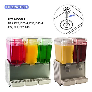 Ytpoools 3220 Bearing Sleeves Stainless Steel 3 Pack, Fits Grindmaster Crathco 3220, D & E Series Beverage Dispenser Juicer Bubbler Type Cold Beverage Spray Machines D15, D25, D25-4, D35, D35-4