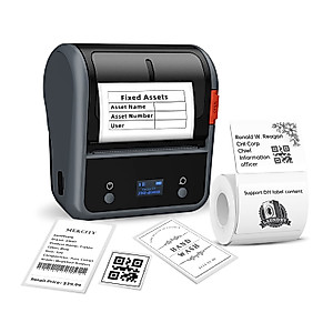 NIIMBOT Label Maker Machine, B3S Thermal Label Maker, Upgrade 3Inch Thermal Label Printer, Portable Label Maker with 1Pack 70x40mm Label, Bluetooth Label Makers for Clothing, Barcode & Small Business