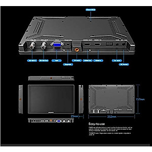 LILLIPUT A11 10.1" FHD PRO 4K HDMI SDI VGA Input Broadcast Monitor w/G+G Technology Free F970 Battery & Gimbal Stand