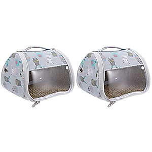iplusmile 2pcsbag Pig Glider for Strap Pet Bag Outgoing Travel Portable Gray Gerbil Outdoor Sugar Hedgehog Hamster Bags Adjustable Guinea Carrier Breathable Animals Animal Rat with Back S