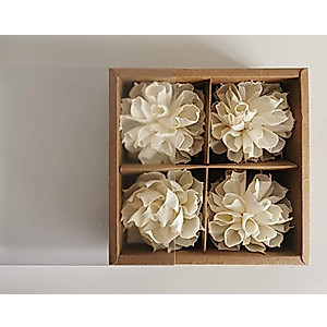 4 Dahlia Sola Flower Diffuser Cotton Wick for Home Fragrance Aroma Oil by Plawanature
