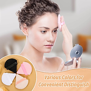 20pcs Triangle Powder Puff, Setting Powder Puff for Make Up, Face Puff Pads for Loose Powder and Press Powder, Makeup Sponge Powder Applicator for Face and Eye