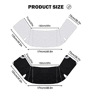 VANNCAMP Exterior Windshield Cover for 2001-2020 Chevy Motorhome Class C, RV Front Window Cover