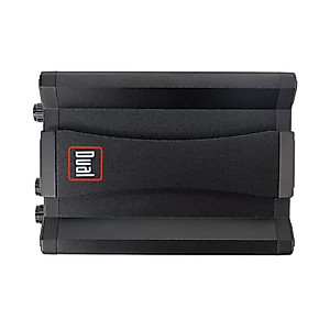 Dual Electronics DBTMA100 Black Micro Wireless Bluetooth 2 Channel Stereo Class-D Amplifier | 3.5 mm AUX Input | Stereo RCA Outputs | 100 Watts Peak Power | Up to 100ft of Wireless Bluetooth Range