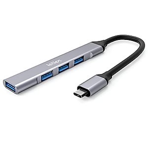 LETLEX 4in1 Ports USB Hub 3.0 USB Port Expander USB Extender USB C Hub Multiport Adapter USB Port Hub USB Multiport Charger Laptop USB Port Expander USB Extension Cable Multiple Port 1x3.0+3x2.0