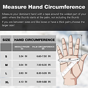 Tanluhu Mountain Bike Gloves - Full Finger Touch Screen, Anti-Slip, Shock-Absorbing for Men & Women (Red)