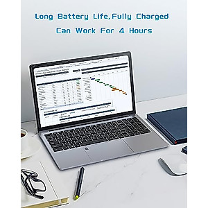 SAINTDISE 15.6 Inch Laptop PC Built with Intel Cerelon N5095(UP to 2.9Ghz) 4-Core CPU Laptops 16GB RAM 512GB ROM UHD Notebook Computer WiFi5 Bluetooth 4.2 Webcam,Fingerprint Unlock