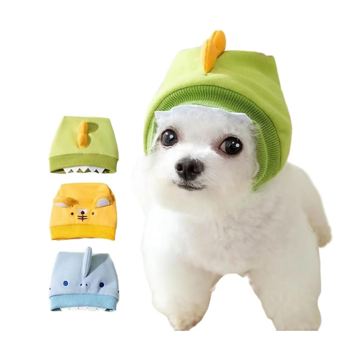 3PCS Dog Ear Muffs,Pet Ear Cover Noise Protection Ears Warm Cute Soft Pet Headwear Grooming Accessories Apparels (Medium)