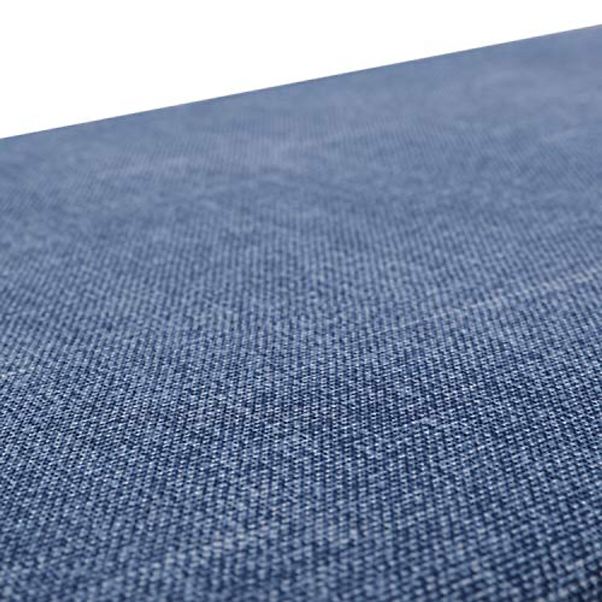 Pillow Perfect Tory Solid Indoor/Outdoor Wicker Patio Seat Cushion Reversible, Weather and Fade Resistant, Round Corner - 19" x 19", Blue, 2 Count